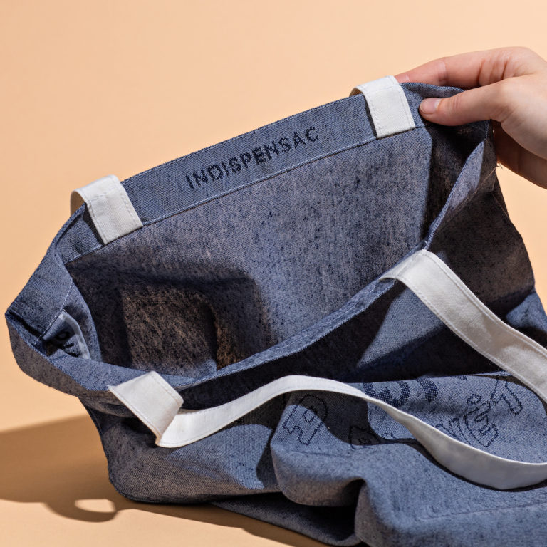 INDISPENSAC Tote bag 100% tissu recyclé - SCA • Boutique Secours Catholique